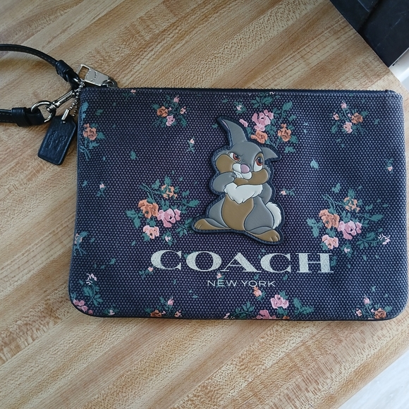 Coach | Bags | Coach Rare Disneys Thumper Fliral Wristlet | Poshmark